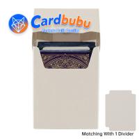 China TCG Custom Deck Box White PP Plastic Cardboard Card Holder for sale