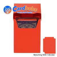 China 3.74in Plastic Deck Box 80 Cards Transparent Customizable Bulk Trading Card Storage for sale