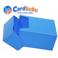 China Personalized Secure Plastic Deck Box Secure Blue Trading Card Hard Case for sale