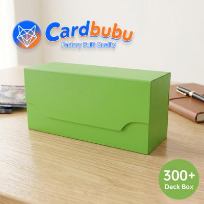 China Grass Green Custom Deck Box 8.81in Customer'S Logo Cardboard Card Storage for sale