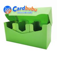China Grass Green Custom Deck Box 8.81in Customer'S Logo Cardboard Card Storage for sale