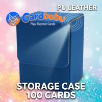 China Game Leather Deck Box Magnetic Storage Case 100 Cards MTG PokéMon TCG for sale