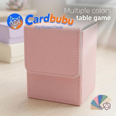 China YuGiOh Leather Card Deck Holder 100 Cards PokéMon Bulk Card Storage for sale