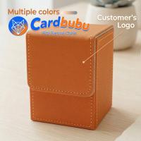China TCG CCG 100 Card Deck Box Funny Magic The Gathering Leather Deck Box for sale