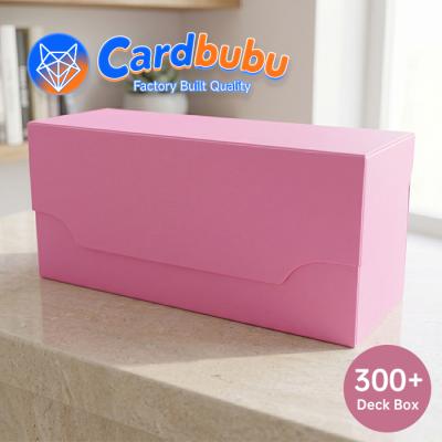 China Light Pink Premium Deck Box Holder 300+ Cards OEM PokéMon Card Booster Box for sale