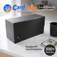 China Personalized Secure Plastic Deck Box Secure Blue Trading Card Hard Case for sale