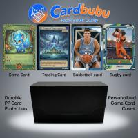 China Personalized Secure Plastic Deck Box Secure Blue Trading Card Hard Case for sale