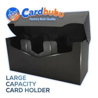 China Personalized Secure Plastic Deck Box Secure Blue Trading Card Hard Case for sale