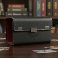 China Crosswise Leather Deck Box Mtg Magnetic Deck Box 3.95 Inch Lock Storage Yugioh for sale