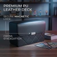 China OEM PU Leather Deck Box 100 Card MTG Yugioh TCG Custom Tcg Deck Box for sale