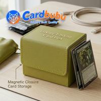 China OEM PU Leather Deck Box 100 Card MTG Yugioh TCG Custom Tcg Deck Box for sale