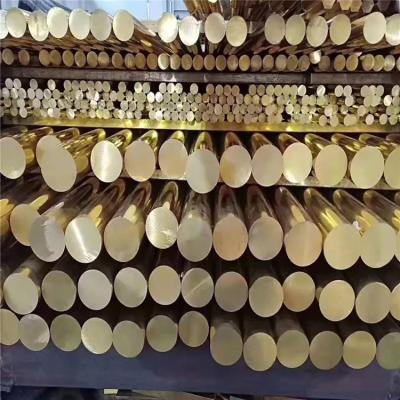 China Manganese Square Brass Rod Brush Mirror Solid Copper Round Bar for sale