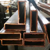 China TU1 TU2 Copper Pipe Hair Line Brush Mirror Square Copper Tube for sale