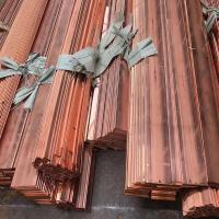 China Bending Welding Decoiling Copper Row ASTM DIN Copper Flat Bar for sale
