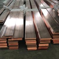 China Cu Min 99.99% Copper Flat Bar ASTM DIN Standards Copper Busbar for sale