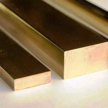 China Polished Bright Flat Copper Sheets Brass Flat Stock for sale