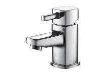 China Single Lever Monobloc Chrome High Brass Ceramic Modern Basin Mixer T8182W for sale