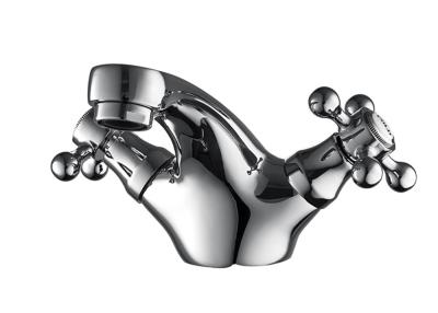 China Two Handle  Monobloc Chrome Brass Contemporary Basin Mixer T8063AW for sale