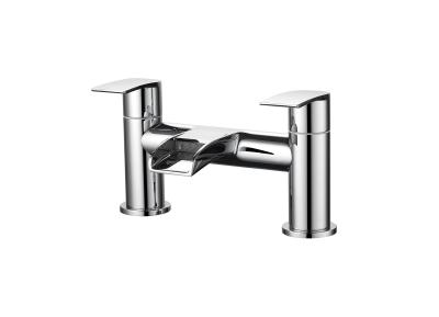 China 3/4 Ceramic Cartridge Bath Shower Mixer Modern Style Chrome Finish T8114 for sale