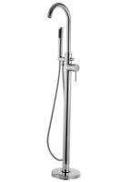 China 1160 Mm Floor Mounted Bath Mixers Brass Chrome free standing mixer taps T8000 for sale