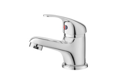 China Single Lever Monobloc Chrome Polished Basin Mixer  for Home T8022NW for sale