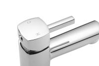 China Height 143mm Modern Basin Mixer 0.5-3 Bar Pressure for Bathroom for sale