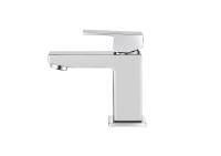 China Single Lever Brass Wall Mixer Tap Ceramic Valve Chrome Finish for sale