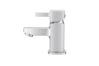 China T8182NW Brass Basin Mixer Faucet Modern Handle 145mm Height for sale