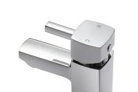 China T8182NW Brass Basin Mixer Faucet Modern Handle 145mm Height for sale