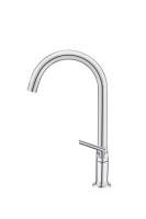 China Double Handle Mono Mixer Kitchen Tap Chrome With 360 Degree Swivel Spout for sale