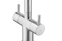 China stylish space Modern Kitchen Faucets Double Handle Monobloc for sale