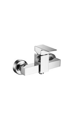 China Bath Mounted In Wall Shower Mixer Chrome Single Brass Contemporary T2064 for sale