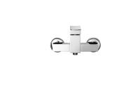 China Bath Mounted In Wall Shower Mixer Chrome Single Brass Contemporary T2064 for sale