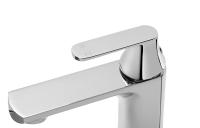 China Single Lever Contemporary Brass Bathroom Mixer Tap Monobloc Chrome for sale