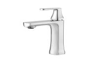 China Single Lever Contemporary Brass Bathroom Mixer Tap Monobloc Chrome for sale