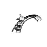 China OEM Basin Mixer Faucet Ceramic Valve Bathroom Sink Faucets Chrome Finish for sale