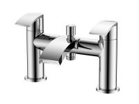 China Chrome 2 Handle Bath Shower Mixer Coral with 0.5-3.0 Bar Pressure T8881 for sale