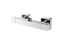 China Coral Thermostatic Bath Shower Brass Chrome Wall Mounted T8087 for sale