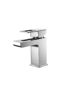China Shiny Chrome Basin Mixer Faucet With Chrome Finish Brass Material Water Pressure 3.0 Bar for sale