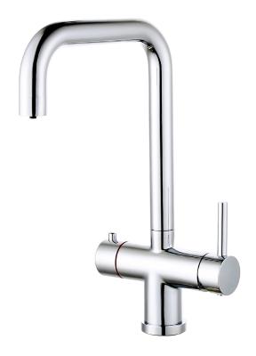 China Standard Brass Kitchen Instant Boiling Water Tap Chrome Color T9002 for sale