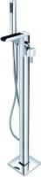 China Innovative Floor Standing Bath Shower Mixer Morden Style Chrome Finish T8450A for sale