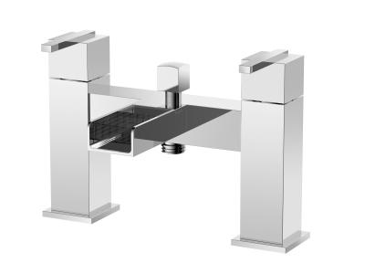 China Brass Material Chrome Finish Bath Shower Mixer Faucet with Modern Style T8441A for sale