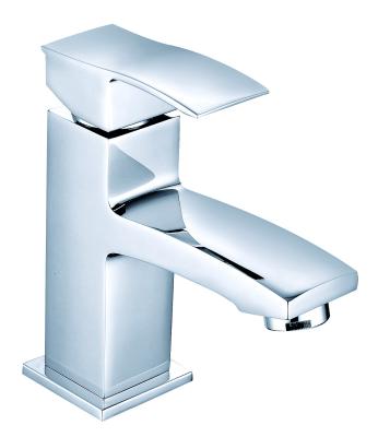 China Chrome Finish Modern Brass Basin Mixer Faucet For Bathroom T2042 for sale