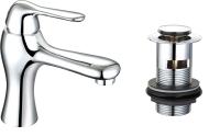 China Modern Style Brass Material Basin Mixer Faucet With Chrome Finish T2052 for sale