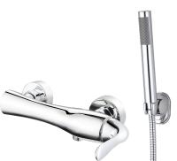 China Contemporary Style Brass Material Wall Mounted Single Handle Bath Shower Mixer T2054 for sale