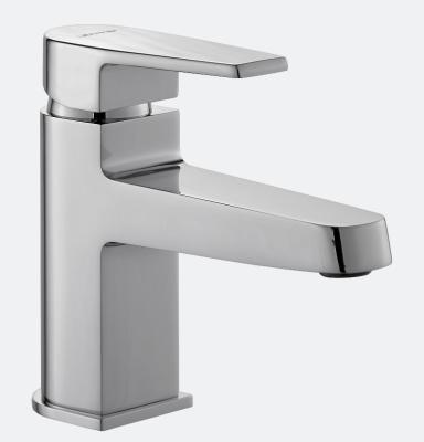 China Modern Chrome Finish Brass Basin Mixer Faucet For Bathroom T7062W for sale