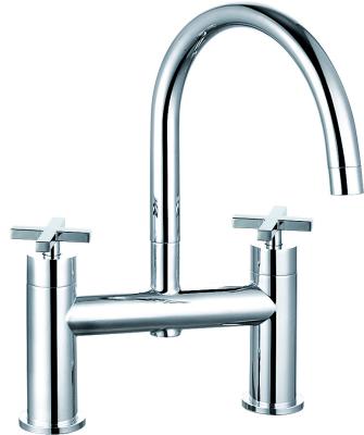 China Double Handle Basin Mixer Faucet in Modern Style For Bathroom T8054B for sale