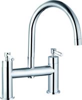 China Timeless Chrome Finish Basin Mixer Faucets With Double Handles T80541 for sale
