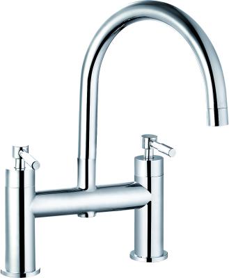 China Timeless Chrome Finish Basin Mixer Faucets With Double Handles T80541 for sale
