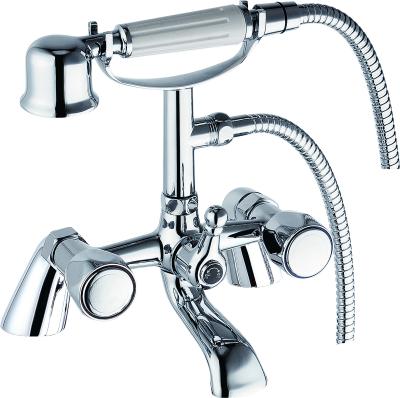 China Dual Handle Chrome Bath Shower Mixer With Modern Style T8060N for sale